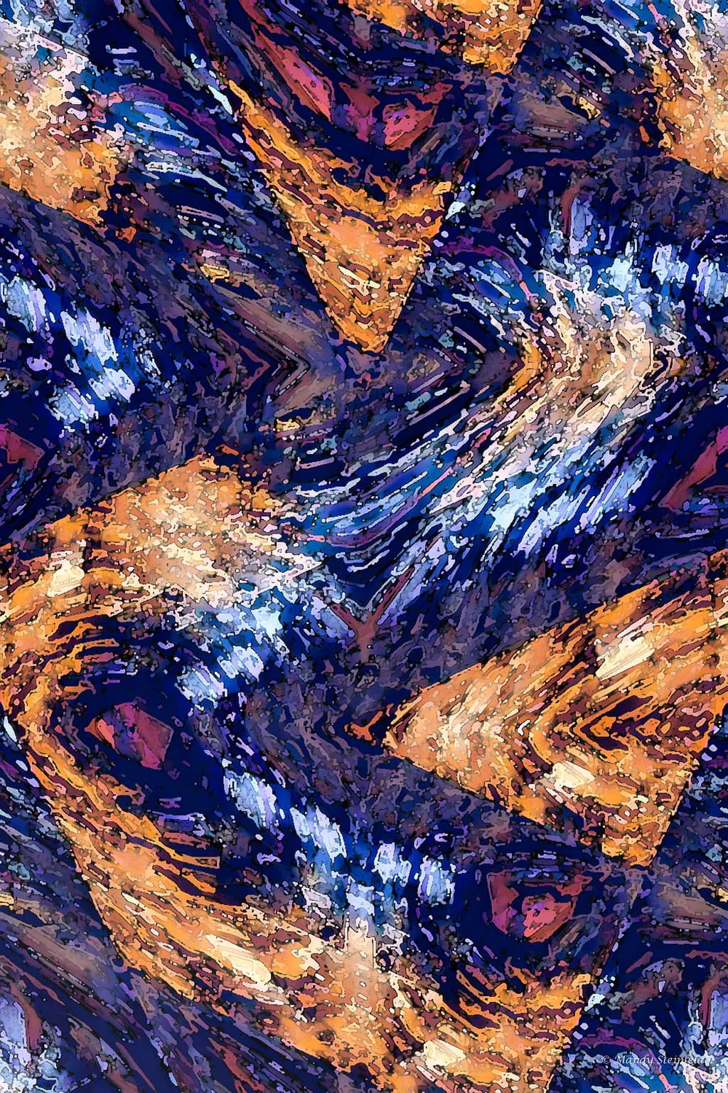 Ember Swells in the Midnight Ocean by Pixel Mouse Designs
