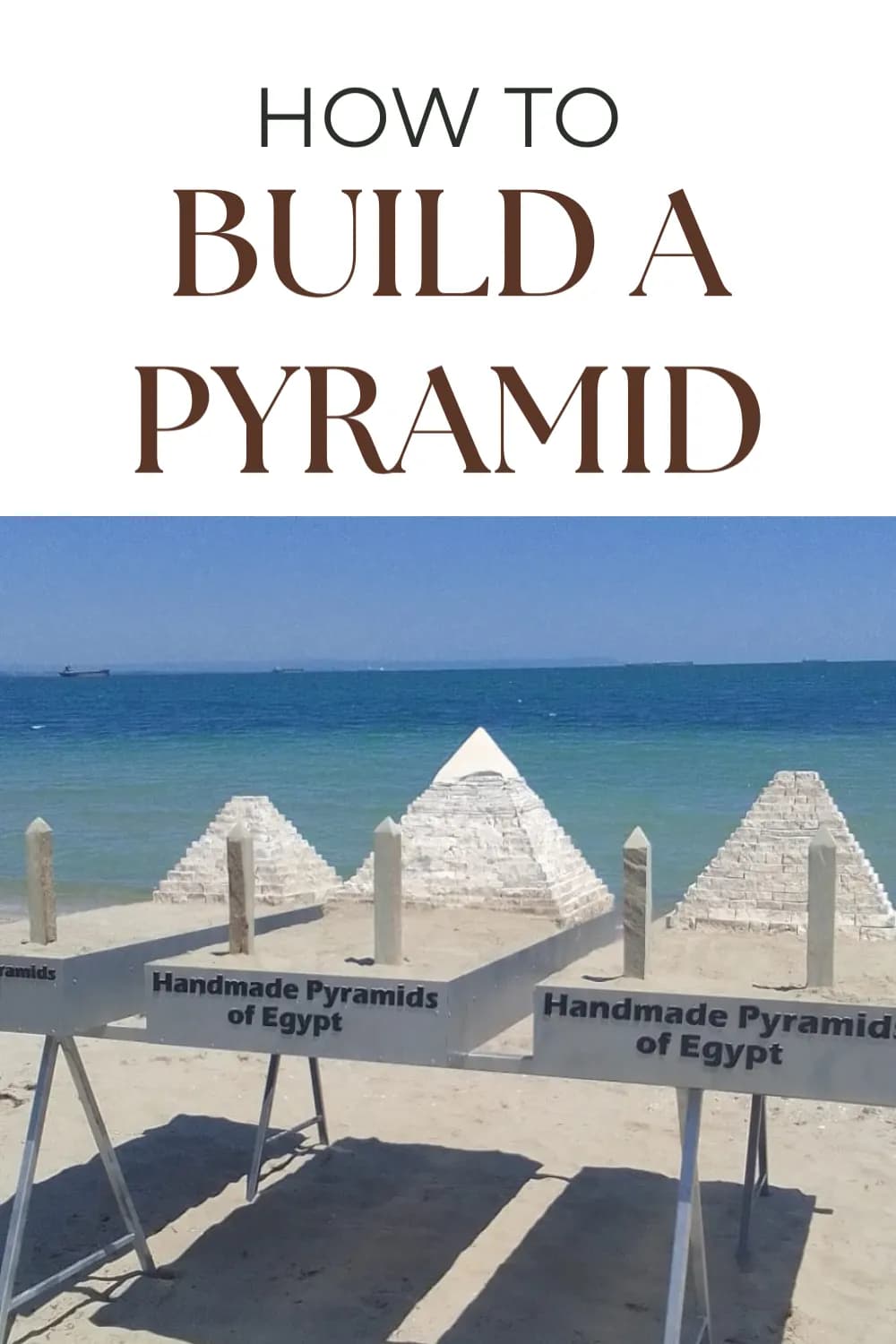 Handmade Pyramids at the Beach by Marin Tolev
