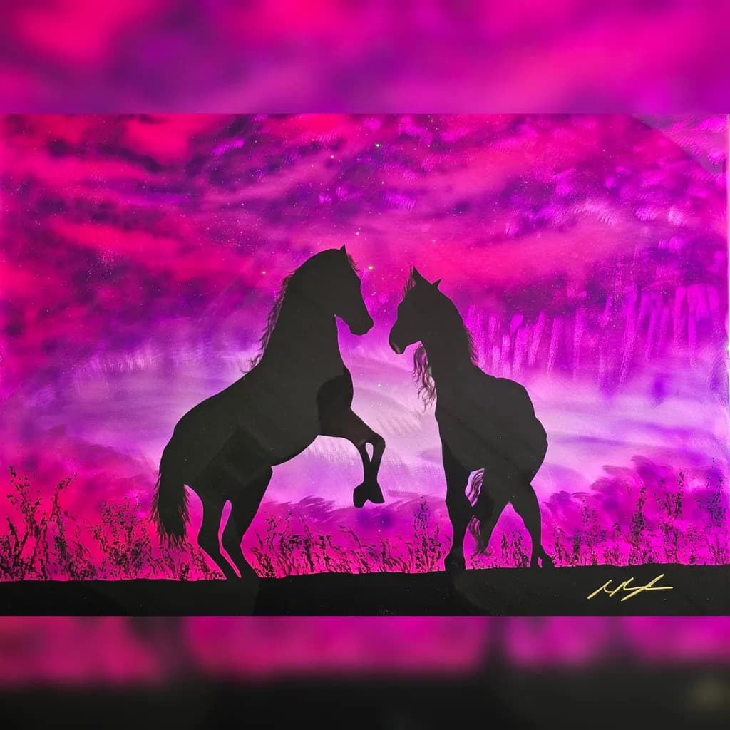 Twilight Equine Dance by Robbie Raglan