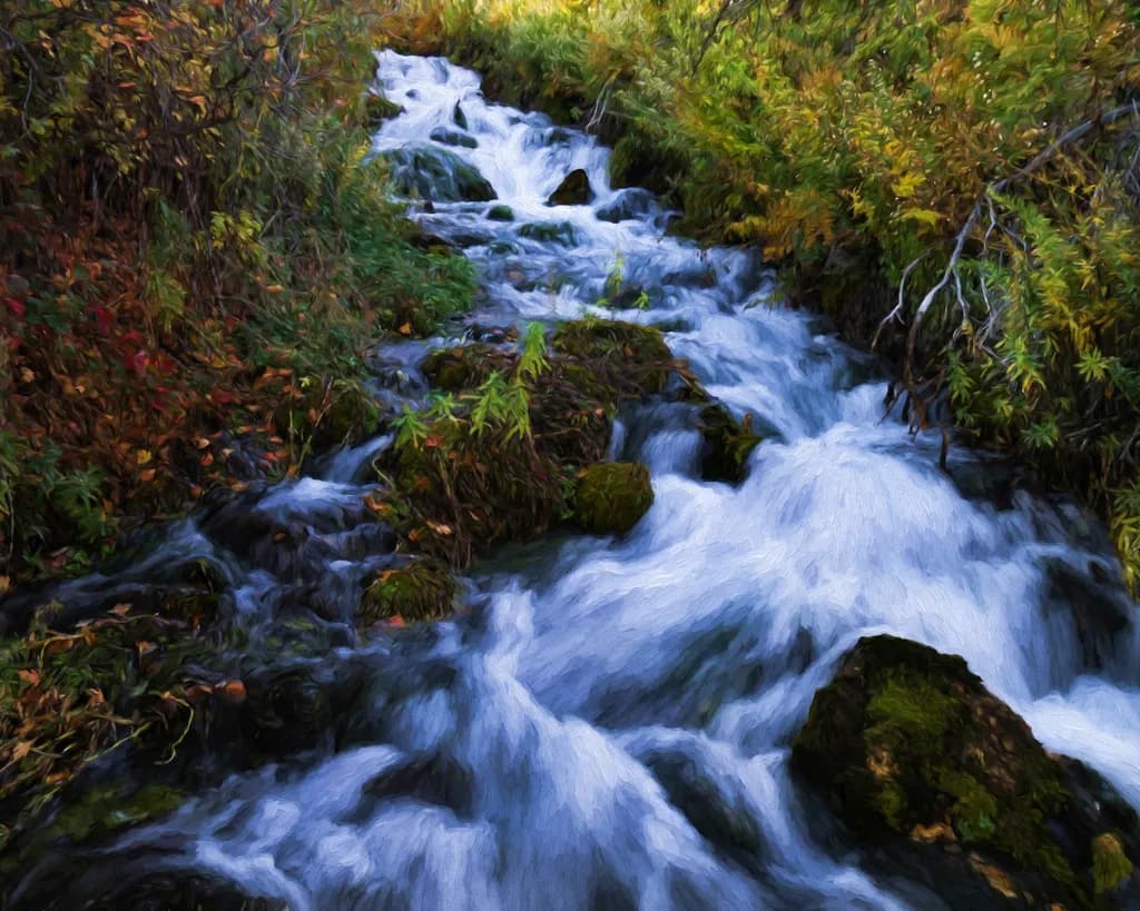 Waterfall Veil by Jeri Abel Photo Art