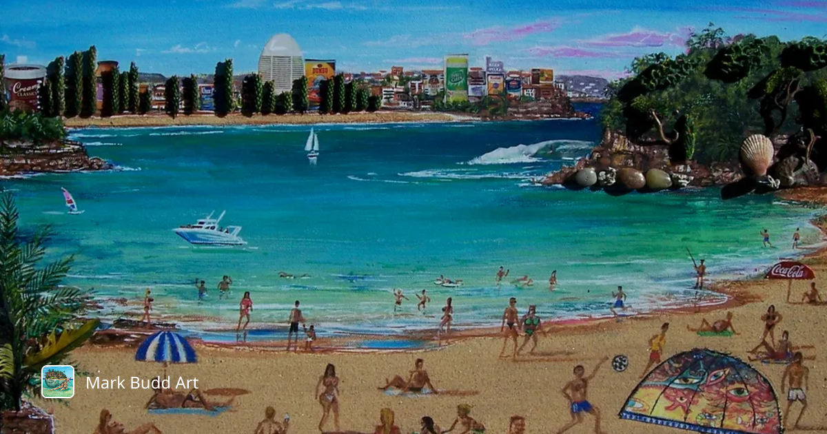 Beach Day Bliss by Mark Budd Art